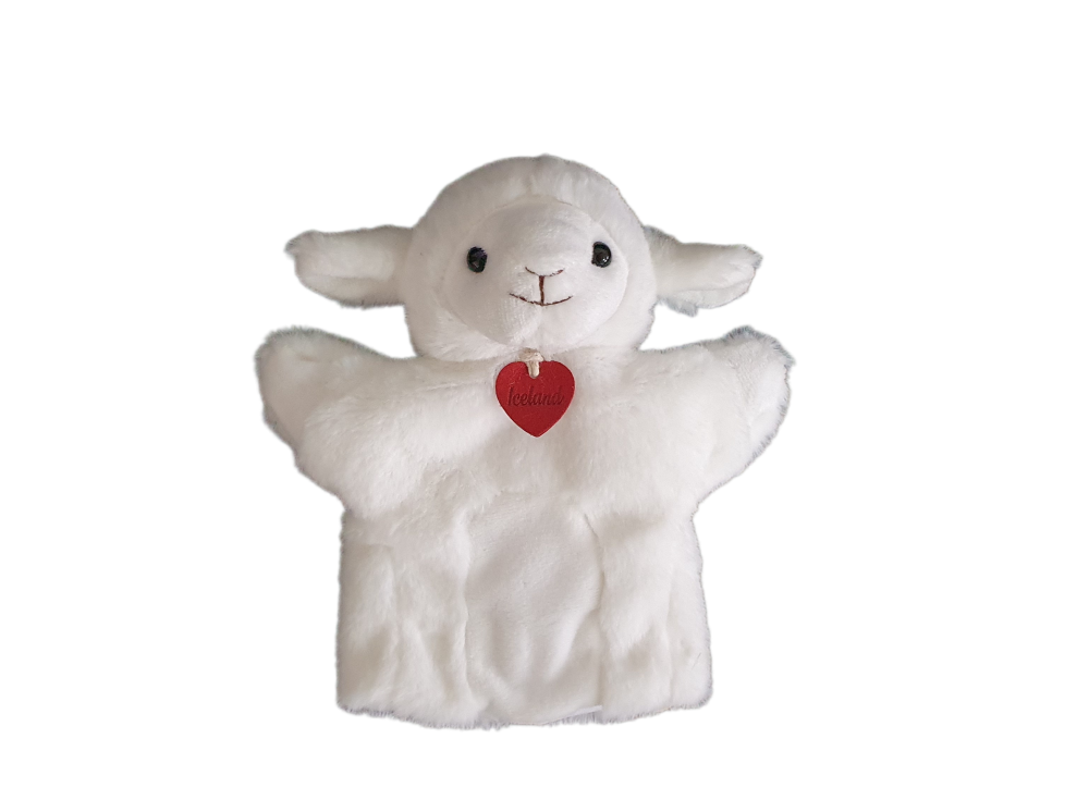 White Lamb Hand Puppet - Plush Toy – bolasmidjan