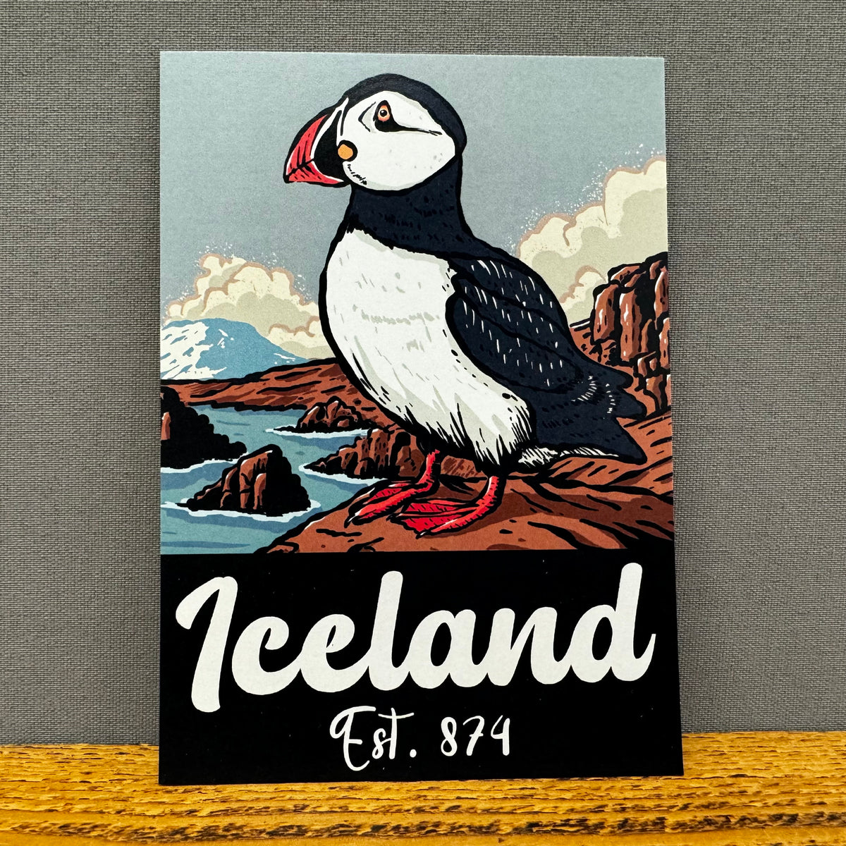 Postcard - Puffin Iceland – bolasmidjan