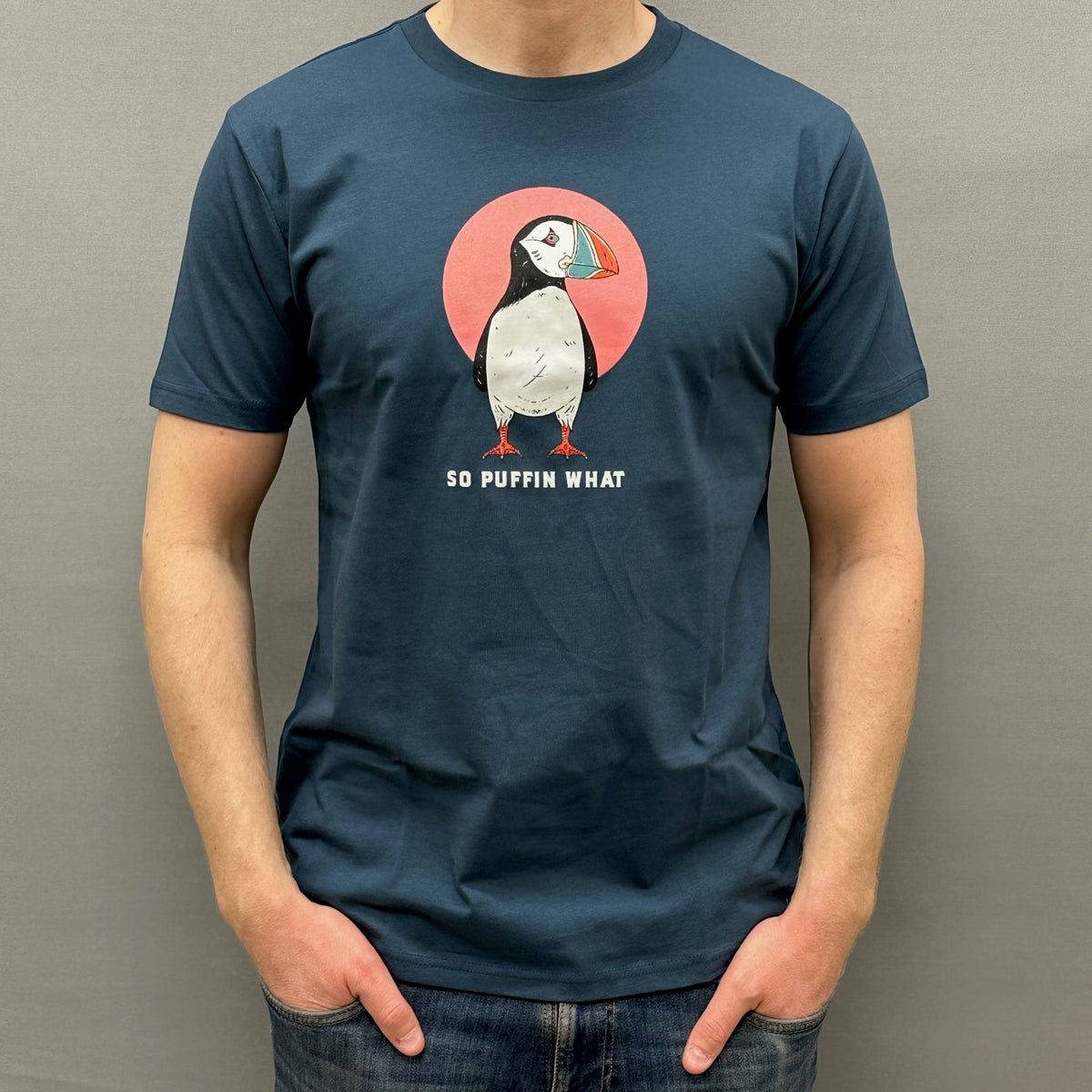 So Puffin What - T-shirt - Denim Blue – bolasmidjan