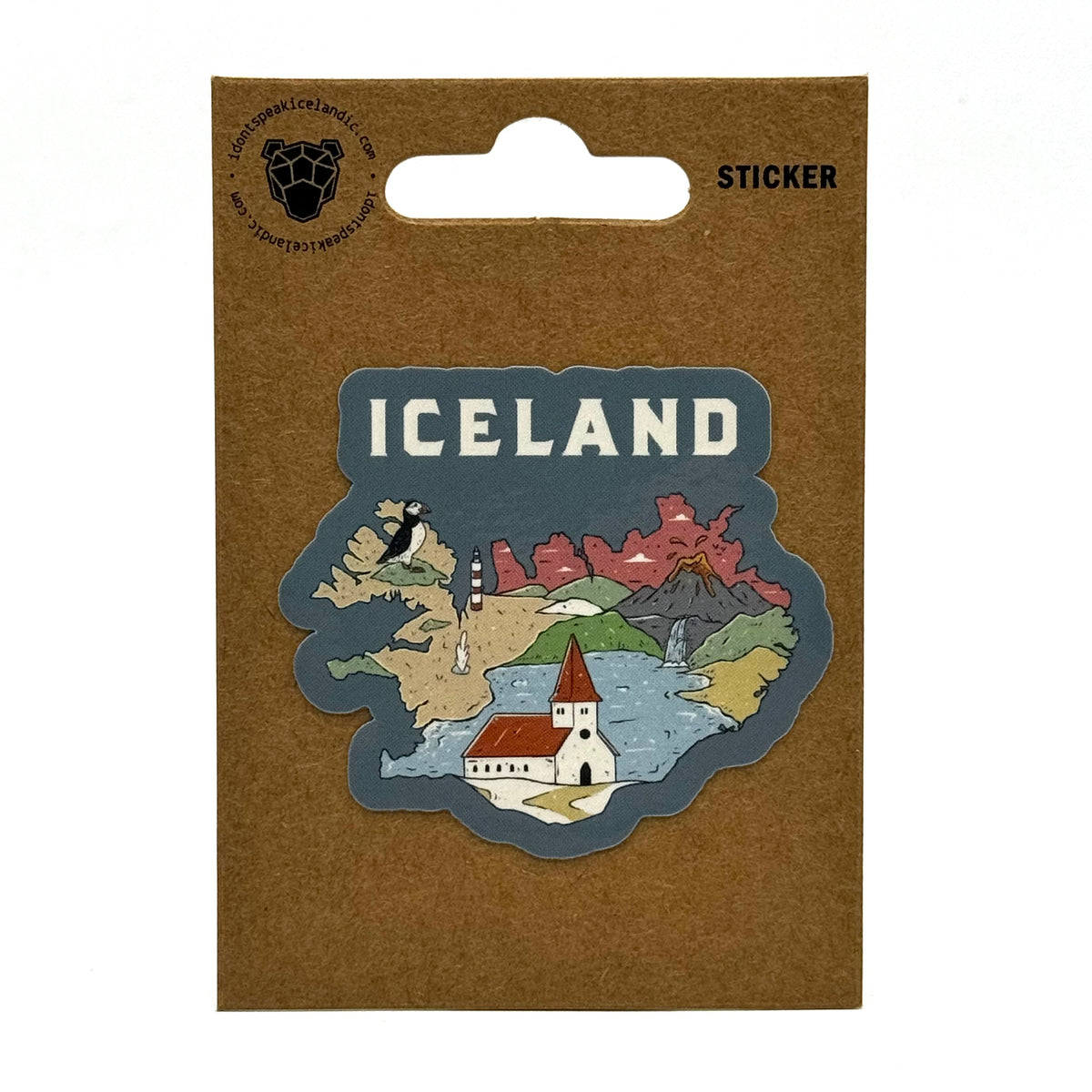 Iceland Map - Sticker – bolasmidjan