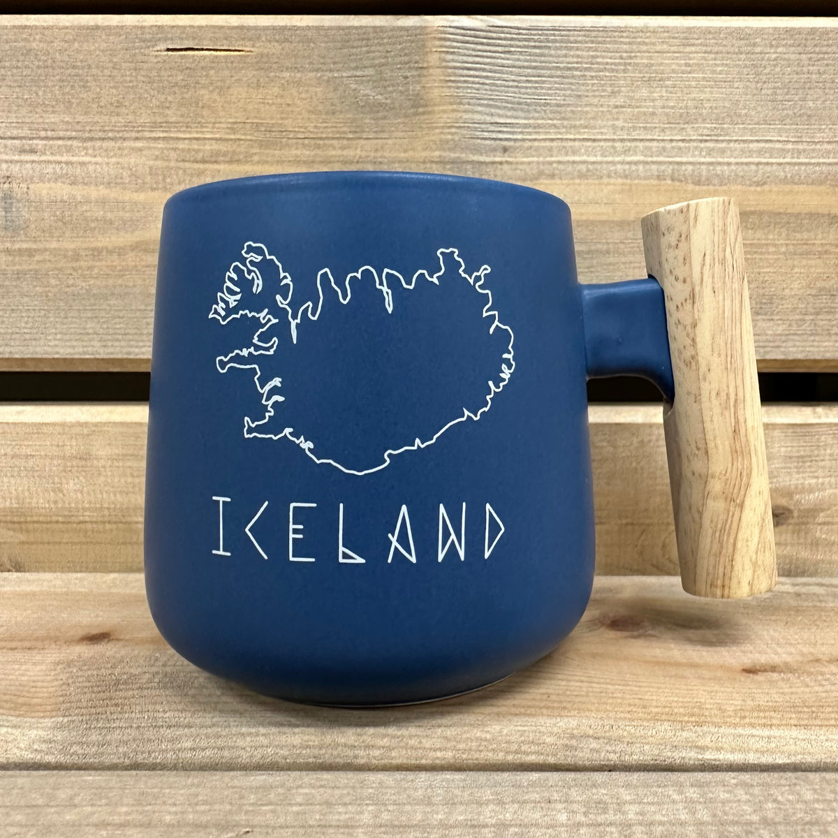 Iceland Map Mug with Wooden Handle - 12/36pcs – bolasmidjan
