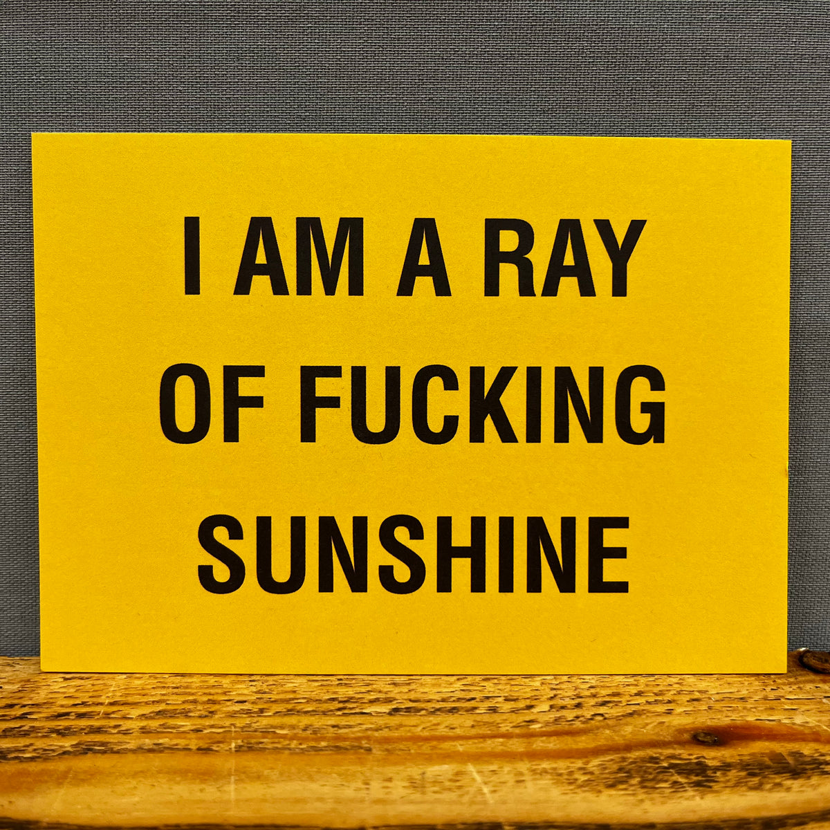 Postcard - I am a Ray of Fucking Sunshine – bolasmidjan