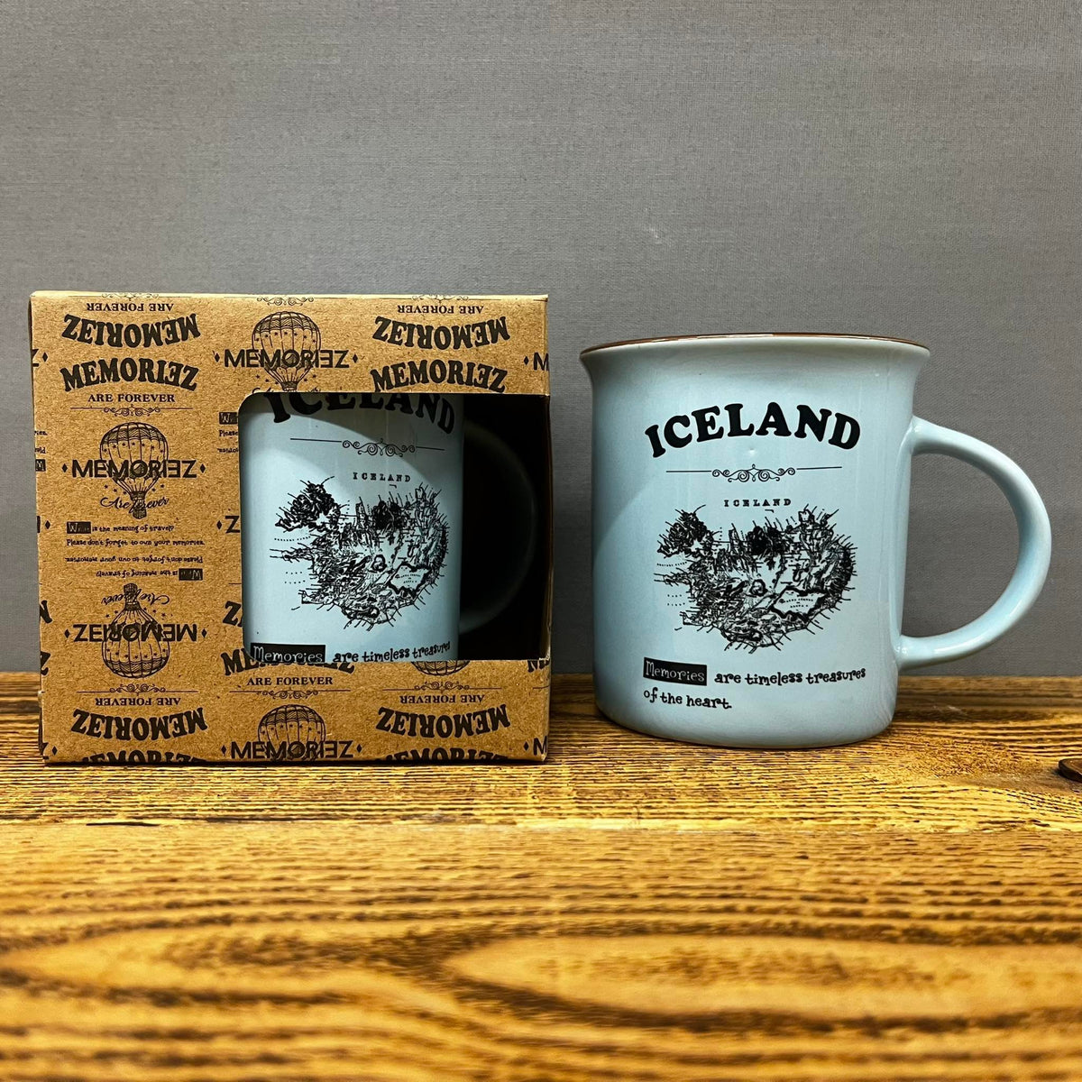 Iceland Map - Story Mug - Blue - 6/36 pcs – bolasmidjan