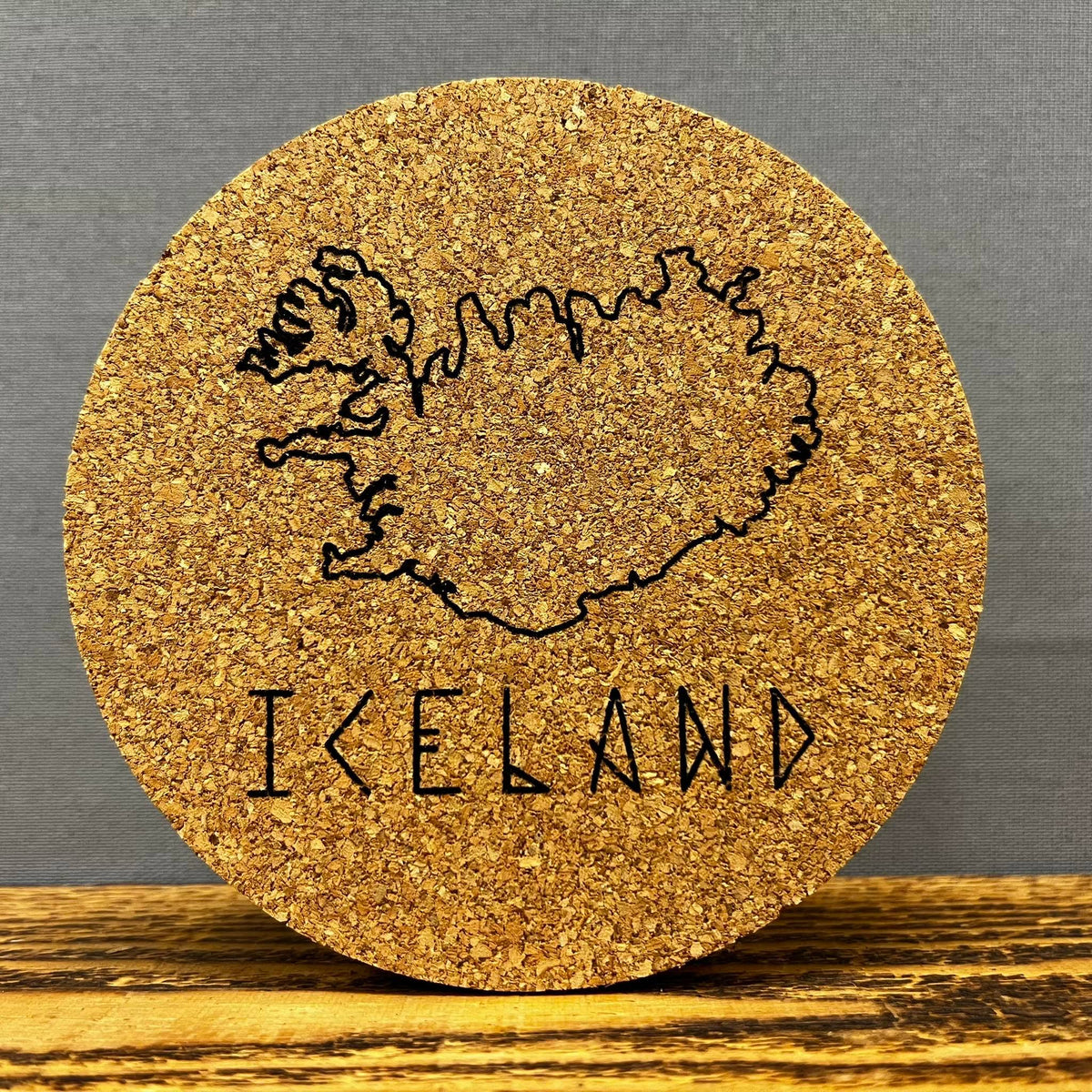 Iceland Rune Font - Cork Coaster – bolasmidjan