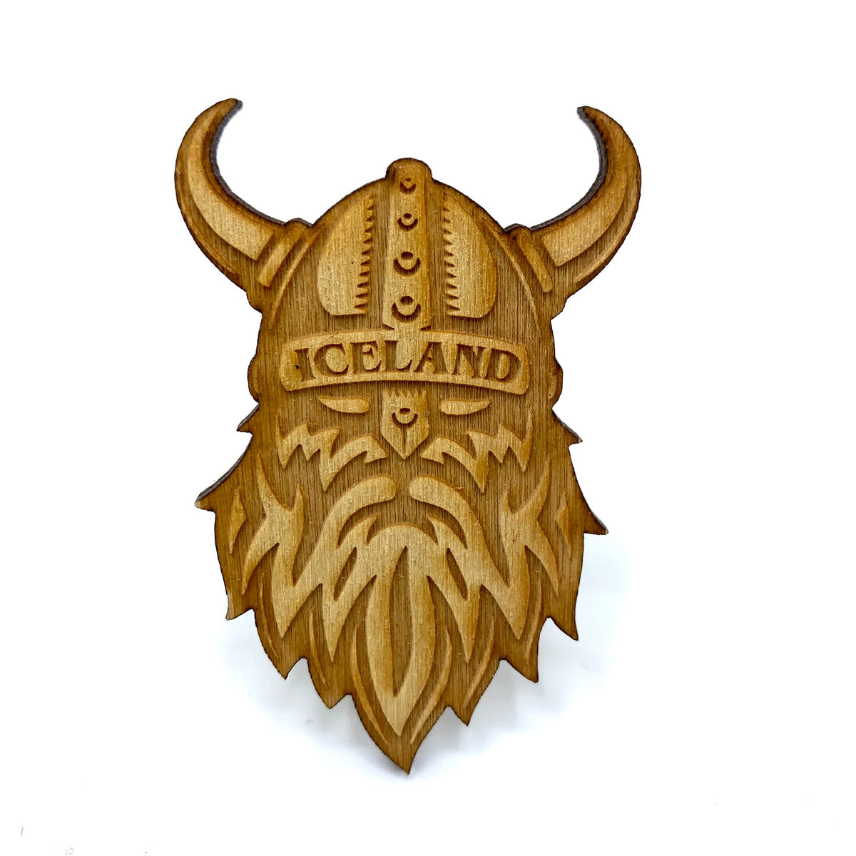 Wooden Magnet - Viking Iceland – bolasmidjan